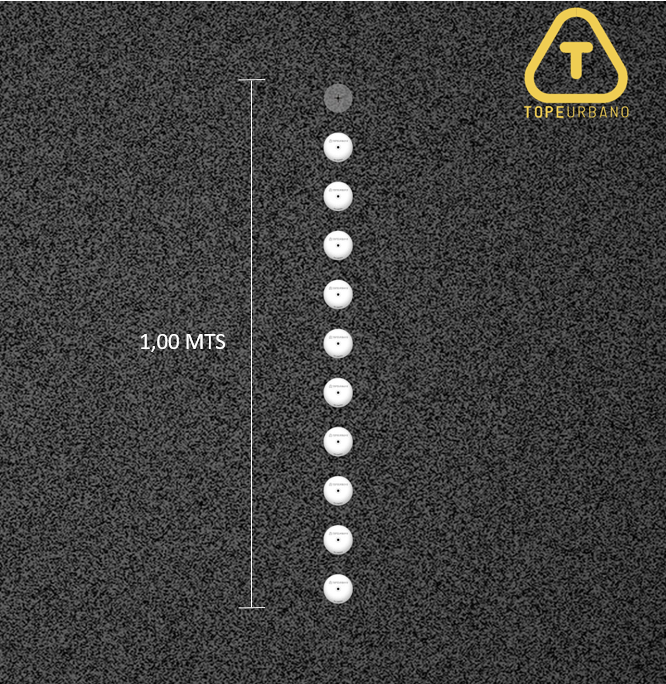 Kit Linea Divisoria Continua Premium - P60 | Tope Urbano