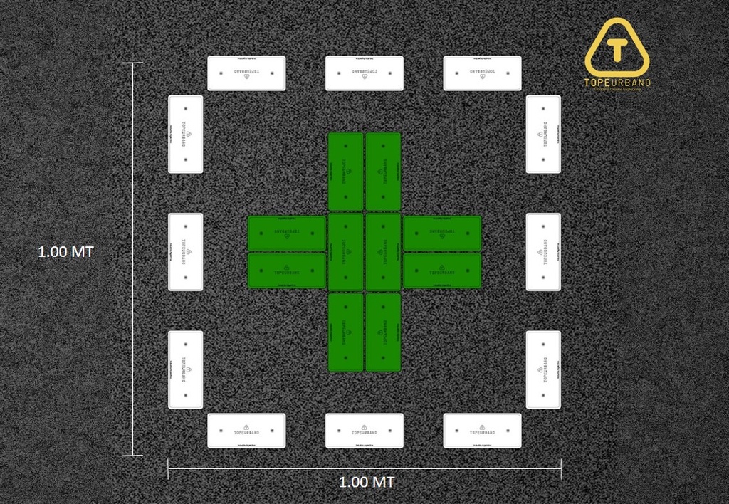 Kit Figura Cruz Emergencia - R200 | Tope Urbano